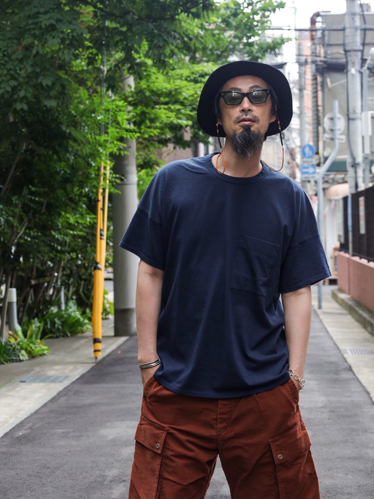 remilla ハングポケットTee / ネイビー | FLATBUSH（フラットブッシュ）公式オンラインサイト