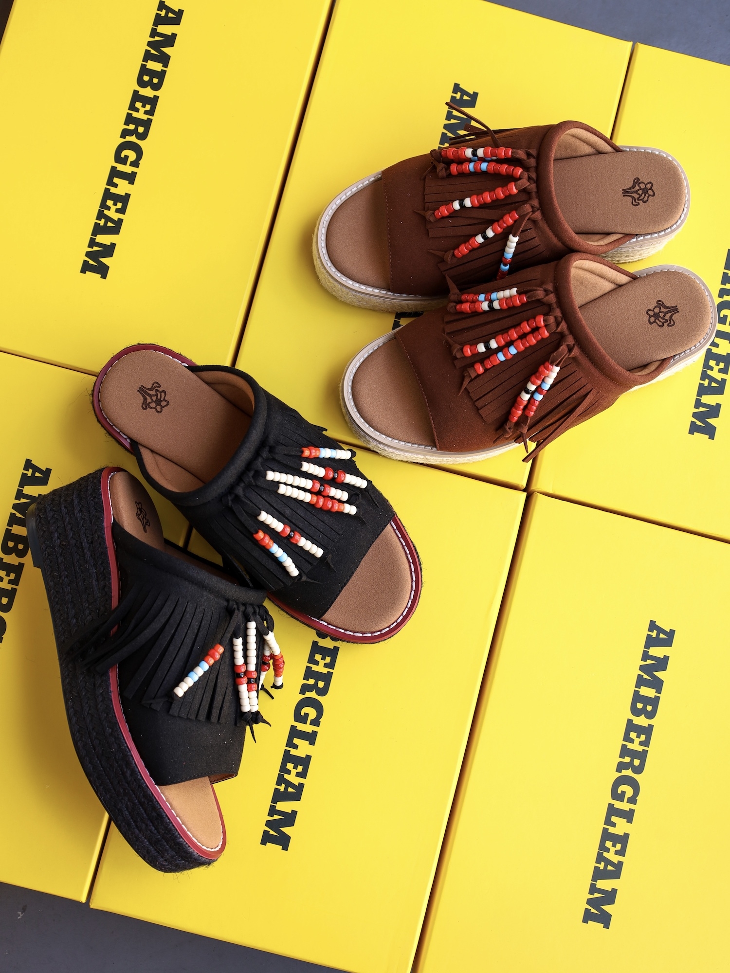 AMBERGLEAM ESPADRILLE BEADS SANDAL / 2colors | FLATBUSH（フラットブッシュ）公式オンラインサイト