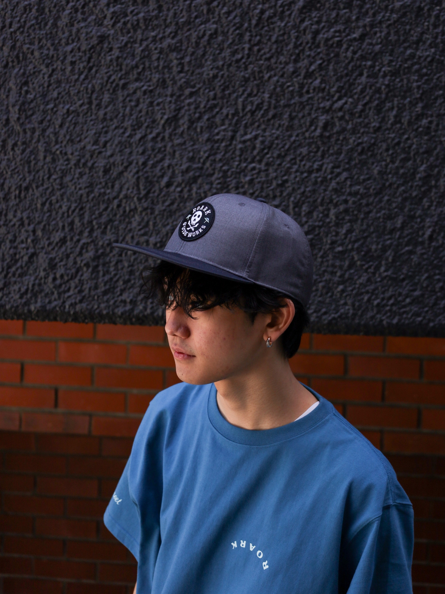 ROARK REVIVAL “GUIDE WORKS” 6PANEL CAP - HIGH HEIGHT / Charcoal ...